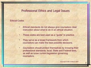 Ethical Standards School Counseling | PPT