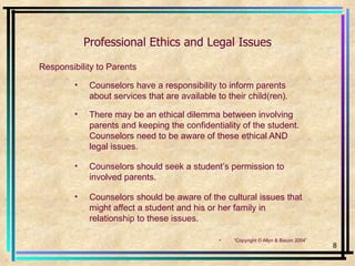 Ethical Standards School Counseling | PPT
