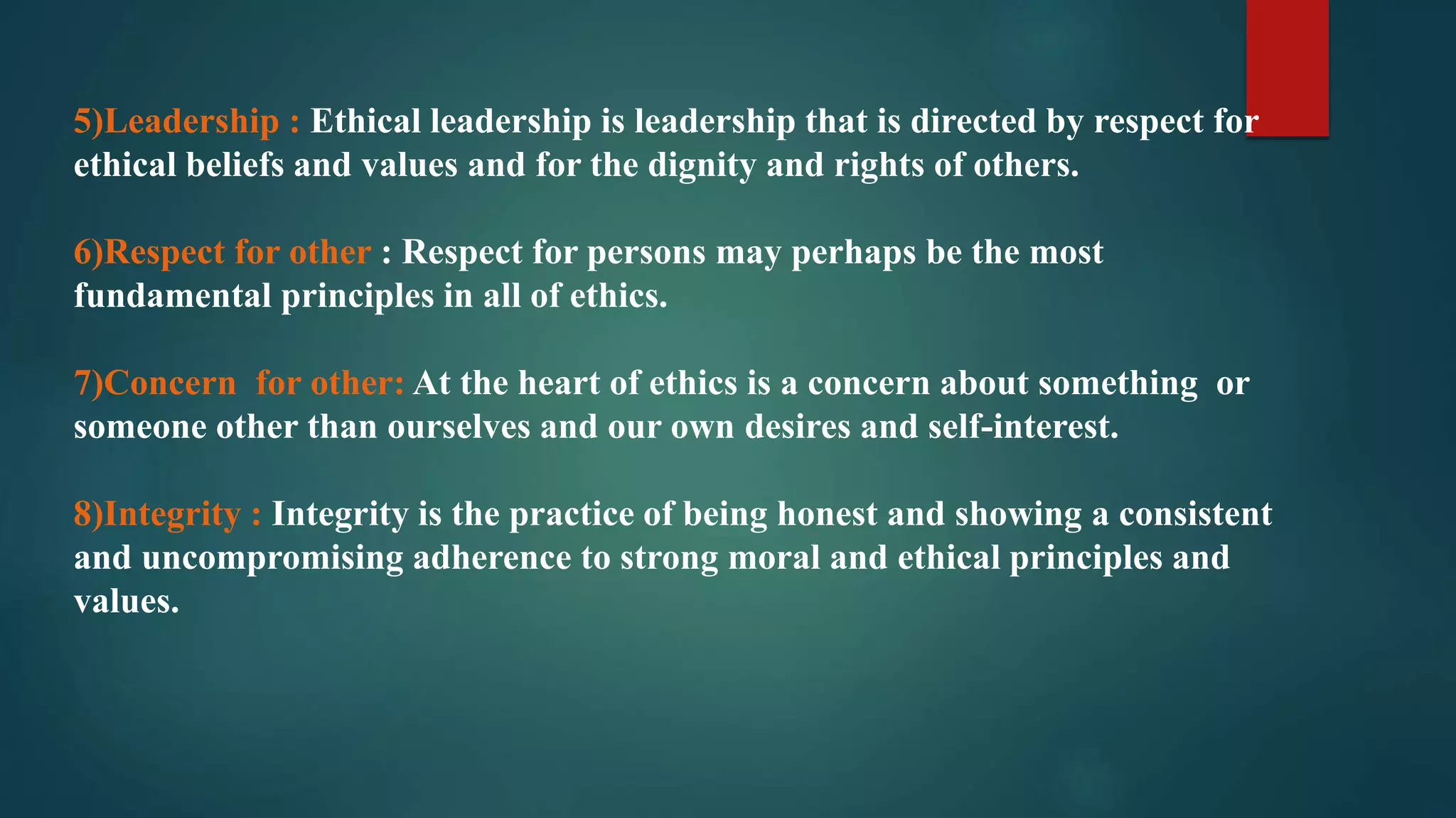 Ethical standards in community development | PPTX