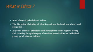 Ethical standards in community development | PPTX