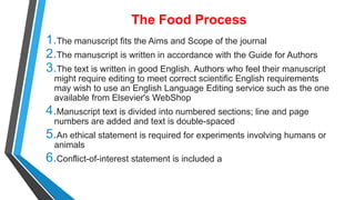 Food is life ethical statement of physical properties | PPTX