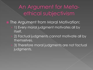 Ethical subjectivism | PPTX