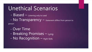 Ethical success in scrum | PPT
