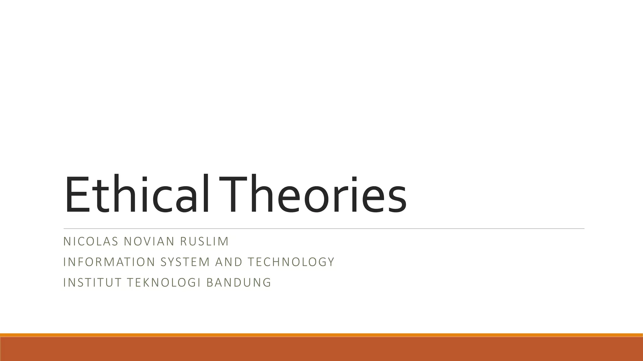 Ethical theories | PPTX