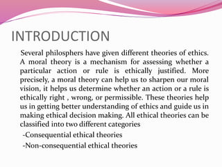Ethical theories | PPTX