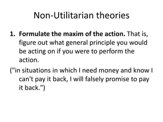 Ethical theories and approaches in business | PPTX