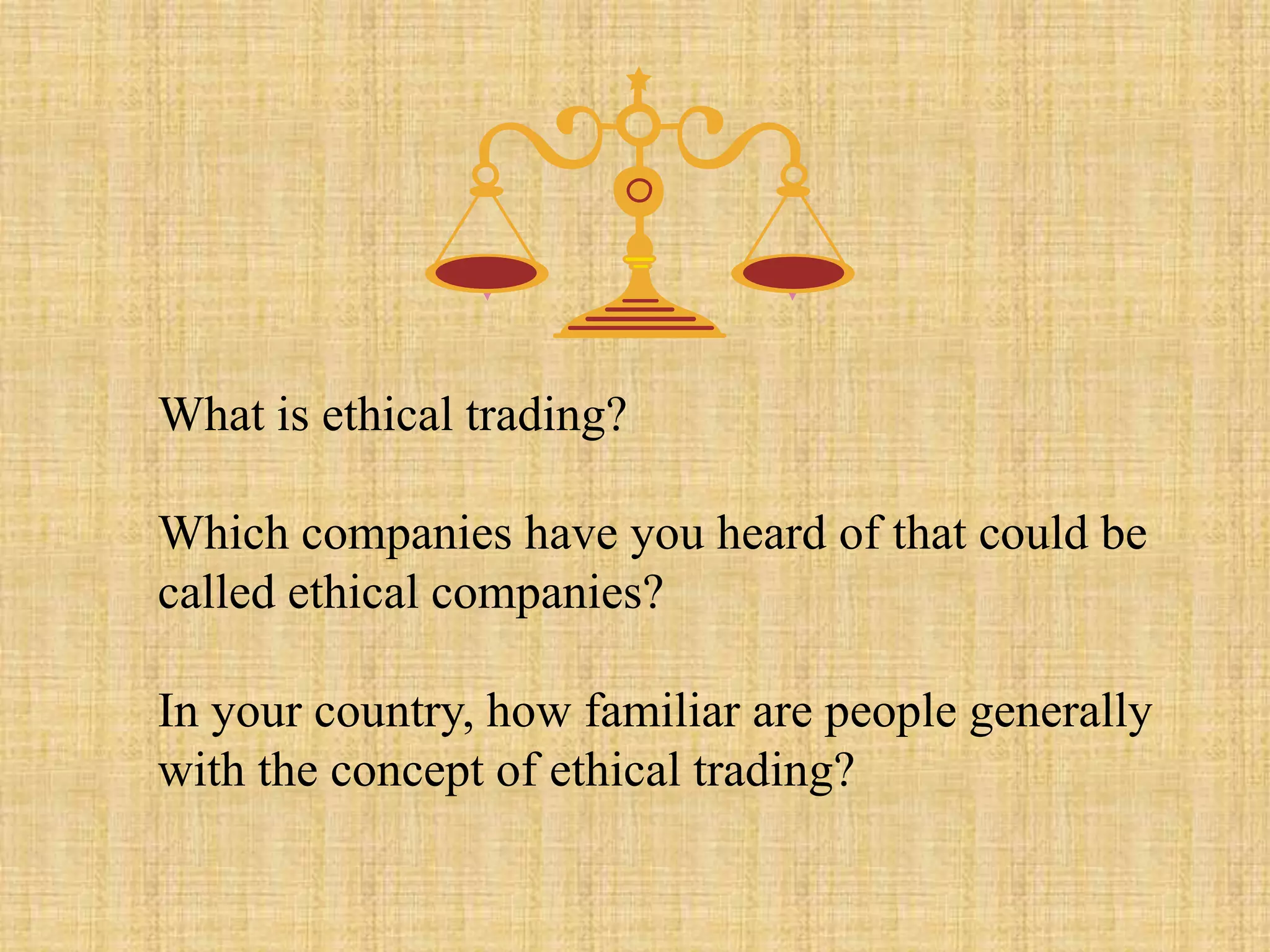 Ethical Trading | PPTX