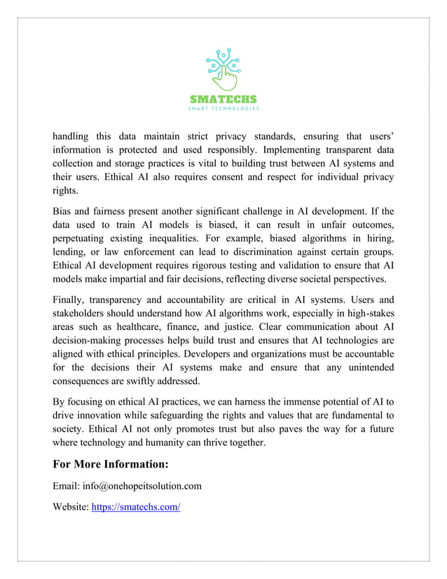 Ethical Use of Artificial Intelligence Best Practices and Key Considerations.pdf | Technology ...