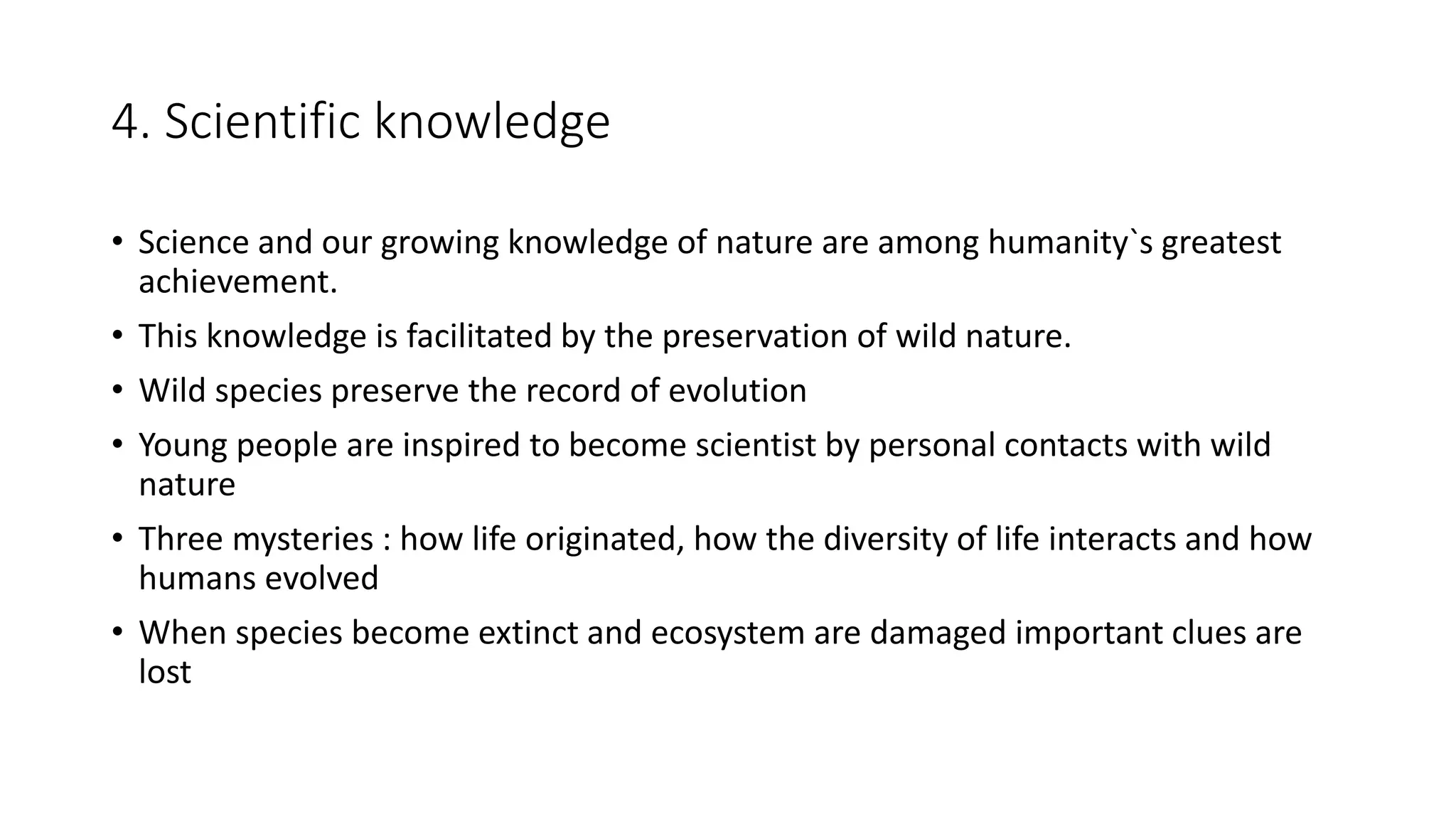 Conservation Biology Ethical values | PPTX