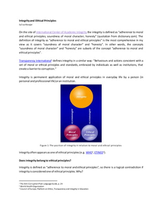 Integrity and Ethical Principles | DOCX