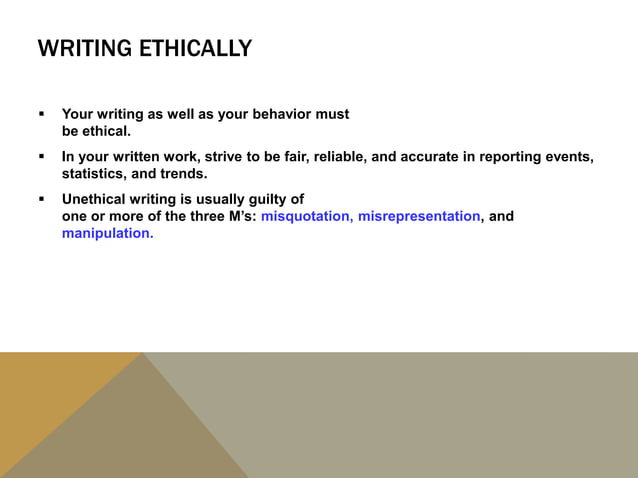 Ethical Writing in the Workplace | PPT