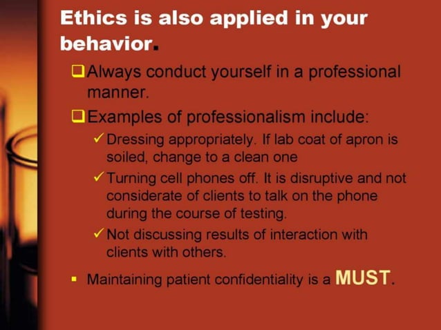 Laboratory Ethics | PPTX | Blood Disorders | Diseases and Conditions