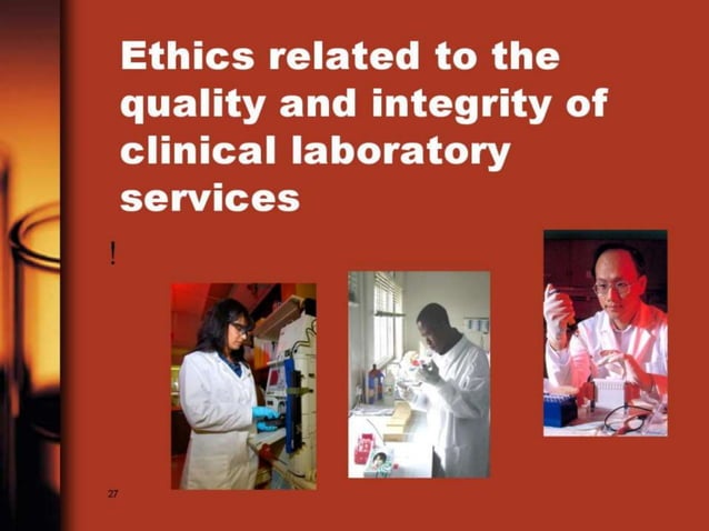 Laboratory Ethics | PPTX | Blood Disorders | Diseases and Conditions