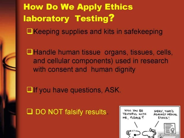 Laboratory Ethics | PPTX | Blood Disorders | Diseases and Conditions