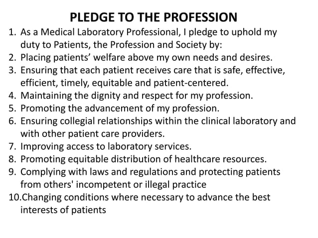 Laboratory Ethics | PPTX | Blood Disorders | Diseases and Conditions