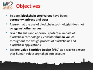 ETHICOMP 2020: Exploring Value Sensitive Design for Blockchain Development | PPT