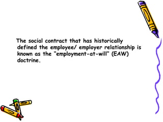 The Social Contract Between Corporation & Employees | PPT