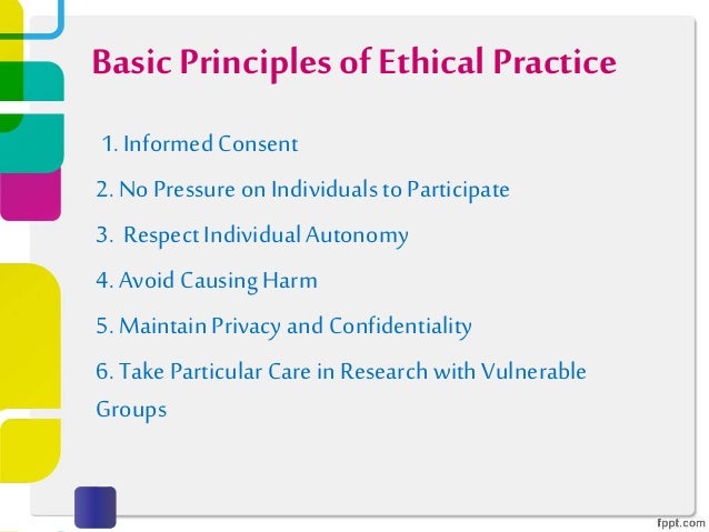 Ethical issues