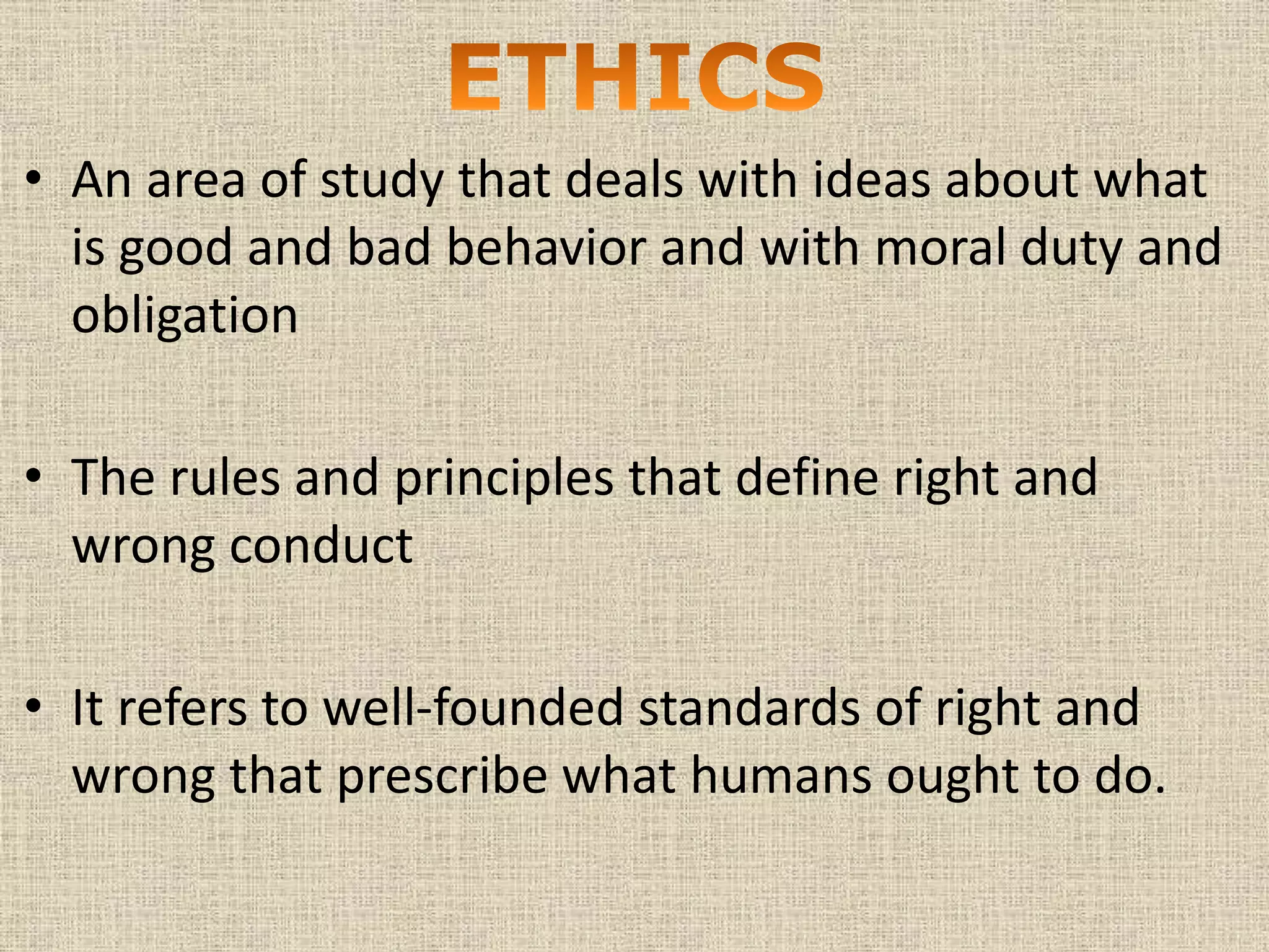 Ethics in management | PPTX