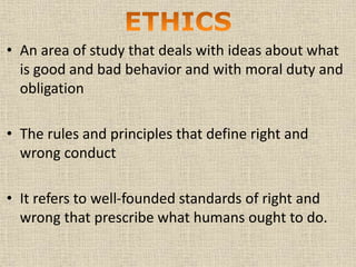 Definition Of Ethics