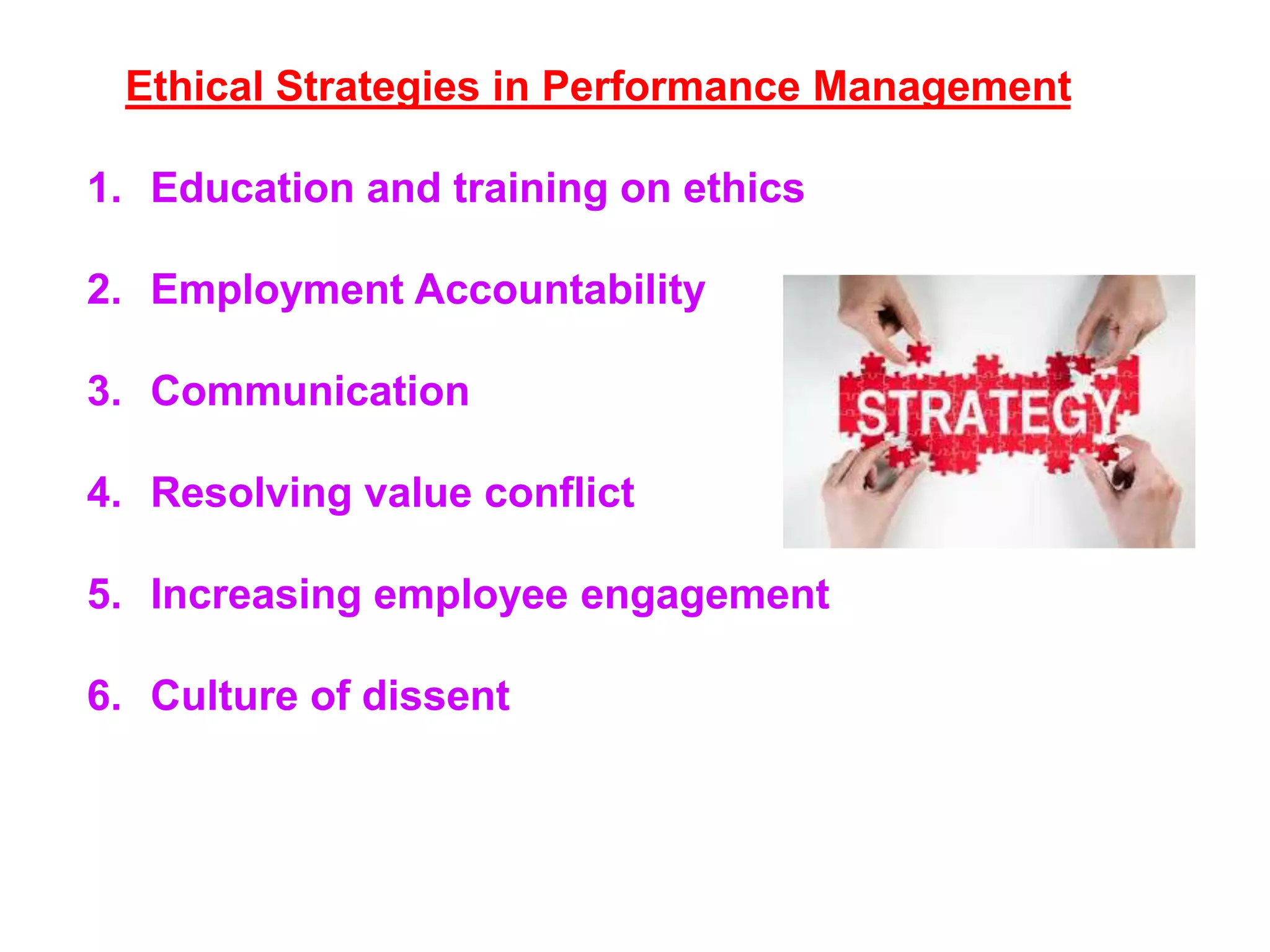 Ethics in Performance Management | PPTX