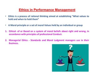 Ethics in Performance Management | PPTX