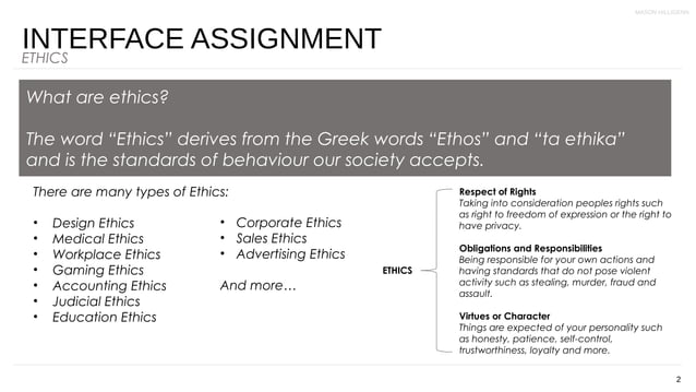 Ethics in Art and Design | ODP | Law
