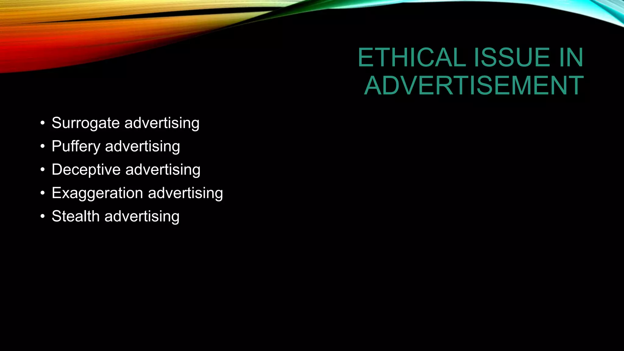 Ethics in advertisement | PPTX