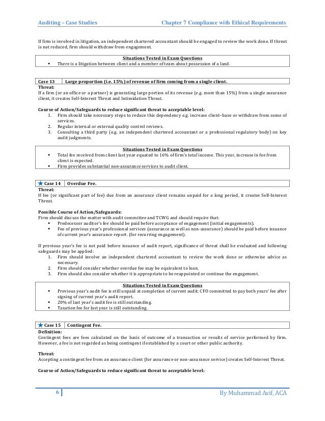 COMPLIANCE WITH ETHICAL REQUIREMENTS