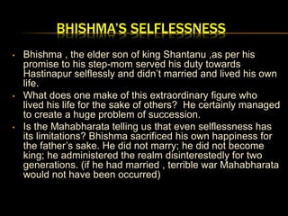 Mahabharat: Characters and dilemmas | PPTX
