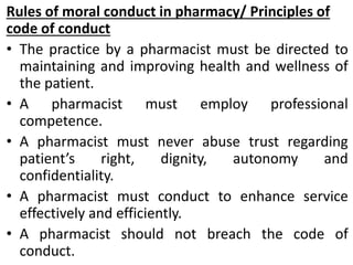 Pharmacy Ethics | PPTX