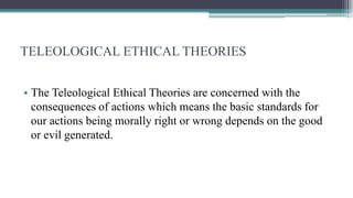 BUSINESS ETHICS & ITS THEORIES | PPTX