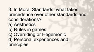 ETHICS- PowerPoint, Group Quiz in Prelim | PPTX