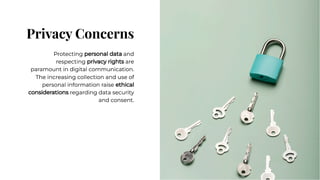 ethics in digital communication . Introduction. Why should we use ...