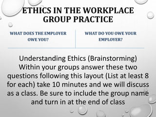 Work Ethics.What is it?How do we get it? | PPTX