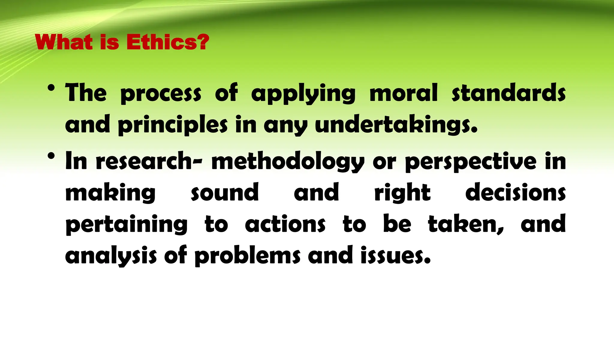 Research Ethical Standards and Principles | PPTX