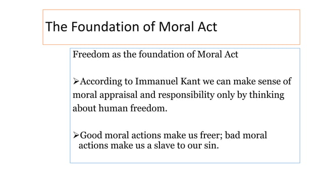 FREEDOM & Moral Acts: ETHICS | PPTX