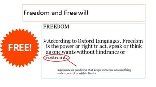 FREEDOM & Moral Acts: ETHICS | PPTX