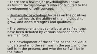 FORMATION AND TRANSFORMATION OF SELF (UNDERSTANDING THE SELF) | PPTX