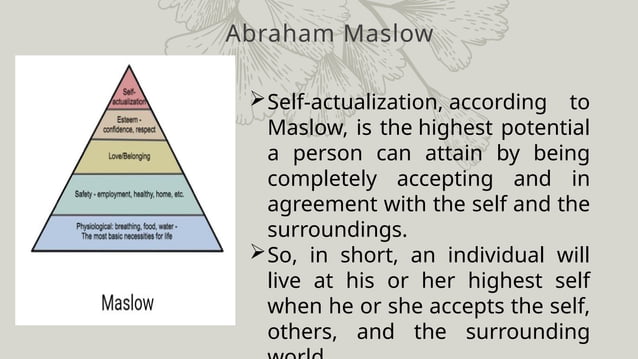 FORMATION AND TRANSFORMATION OF SELF (UNDERSTANDING THE SELF) | PPTX