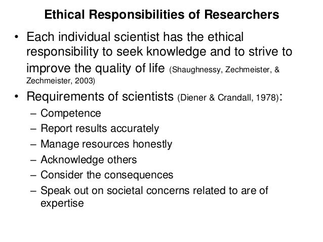 Ethics In Research