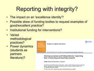 Ethics and researcher integrity: Institutional considerations for ...