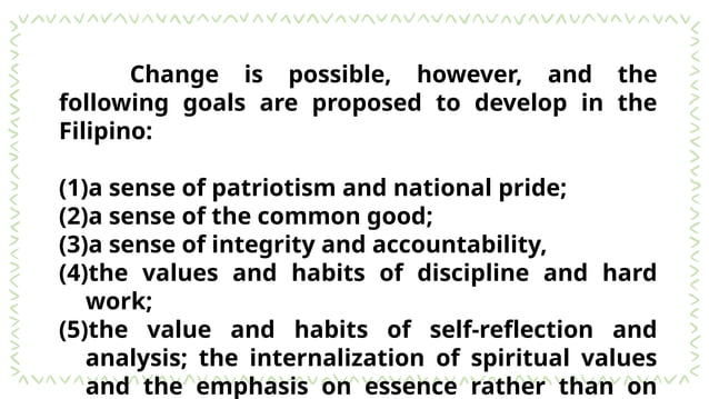 ETHICS-The Filipino Character- Strengths and weaknesses | PPTX | Education