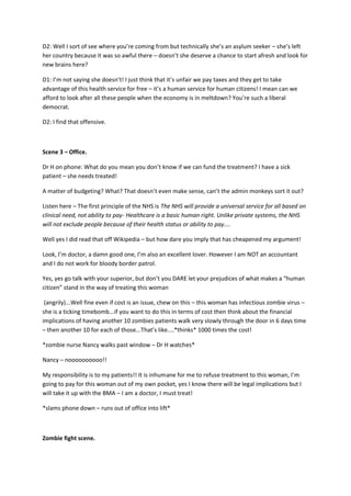 Ethics of Screening Programmes and Treating Asylum Seekers - Script #2 ...