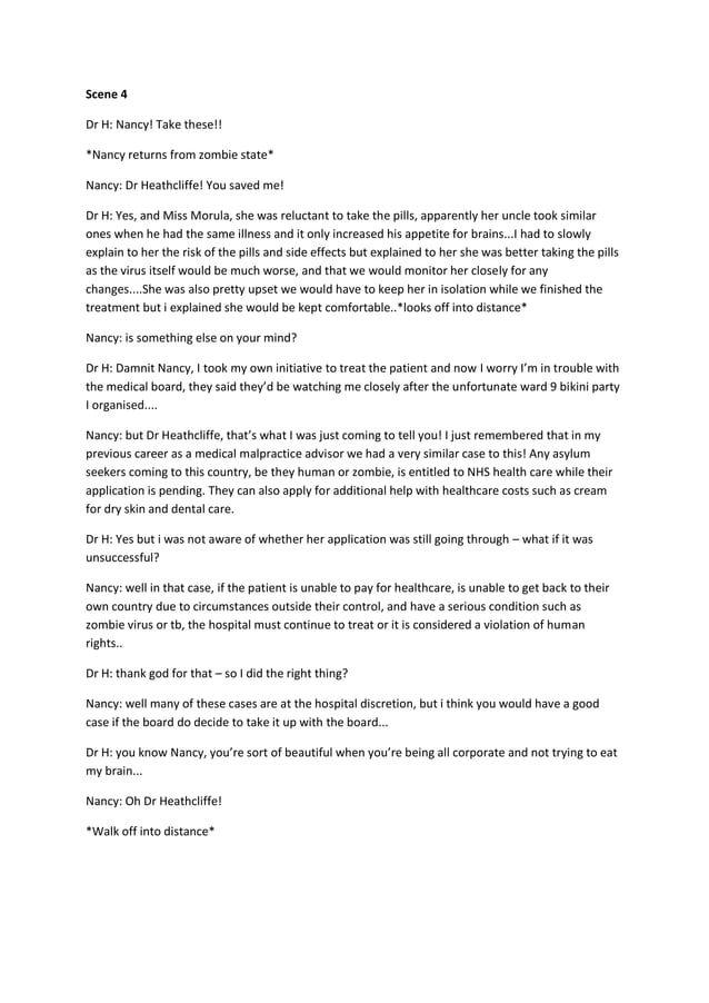 Ethics of Screening Programmes and Treating Asylum Seekers - Script #2 ...