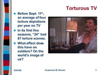 Ethics Of Torture | PPT