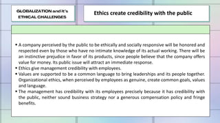 globalization and its ethical challenges | PPTX