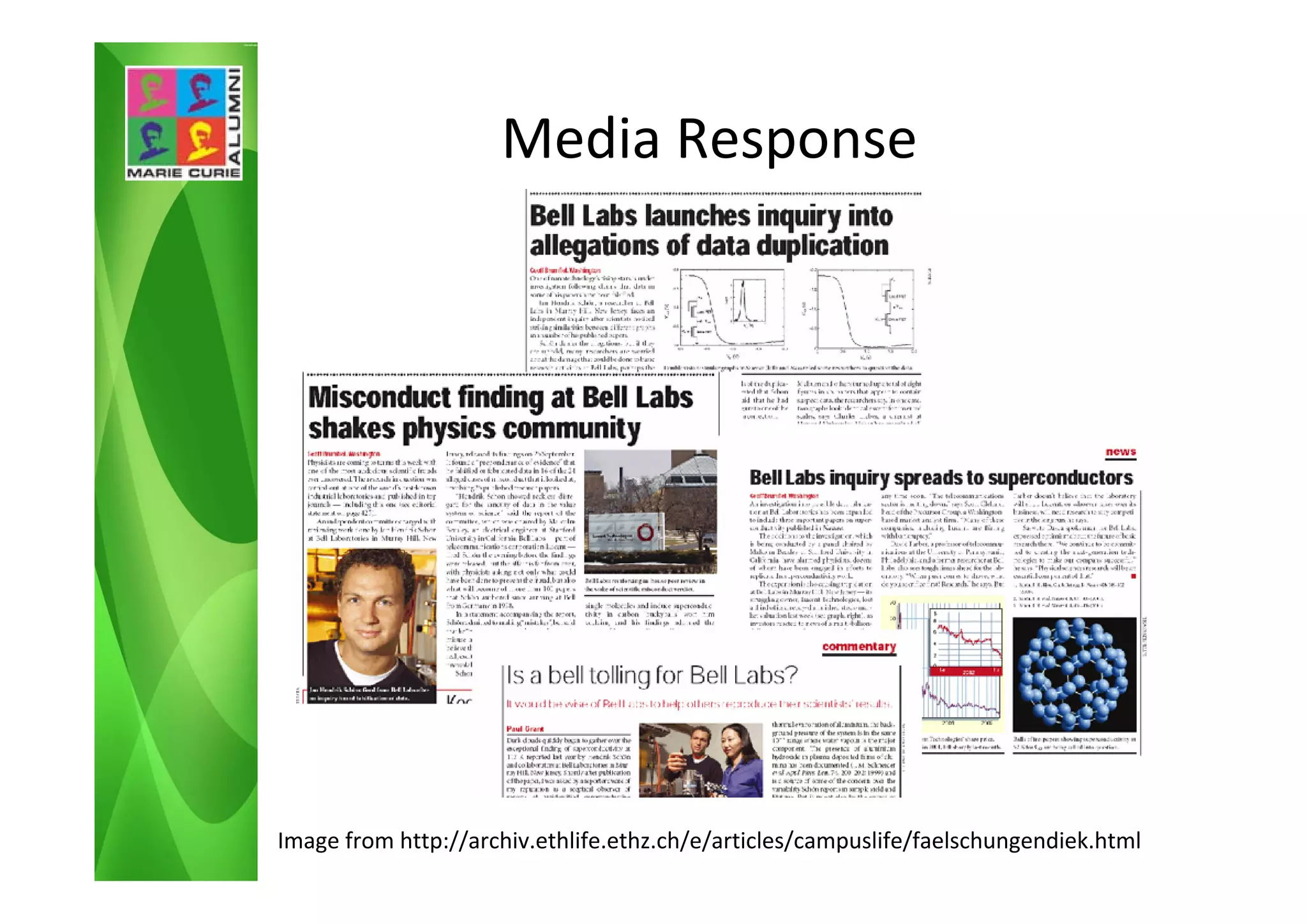 Ethics, Transparency, Research Integrity, Misconduct: Where Do Marie ...