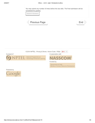 Ethics - unit 2 - week 1-introduction to ethics | PDF