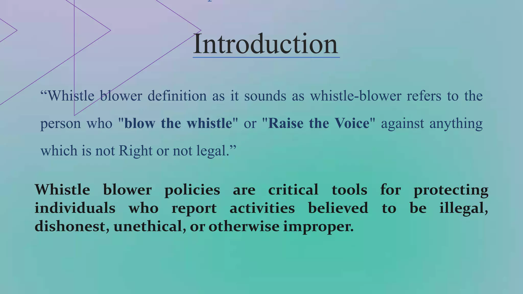 Whistle Blowing | PPT